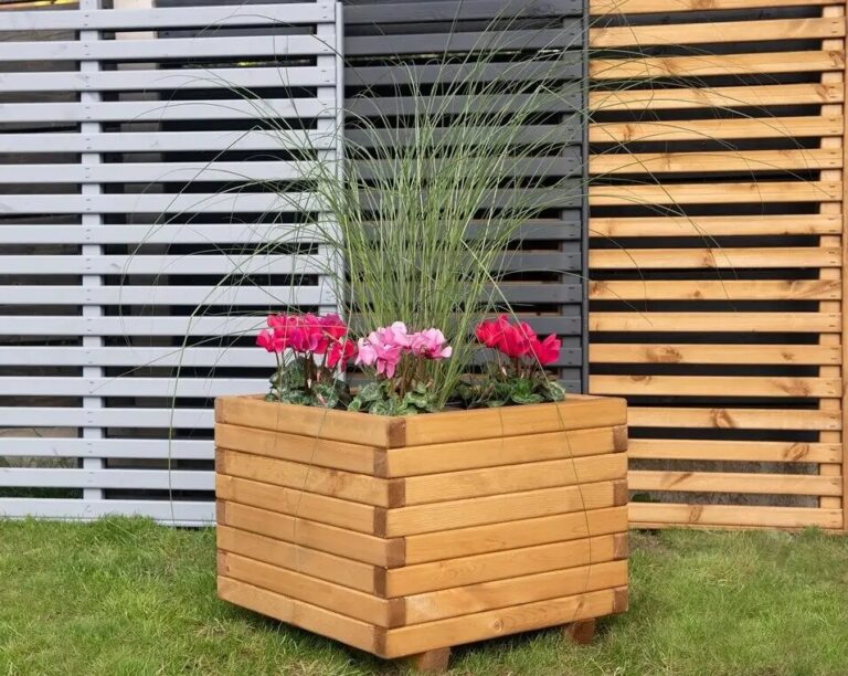 Square Wooden Planters - Buy Turf Essex and Turf Suffolk delivered to ...