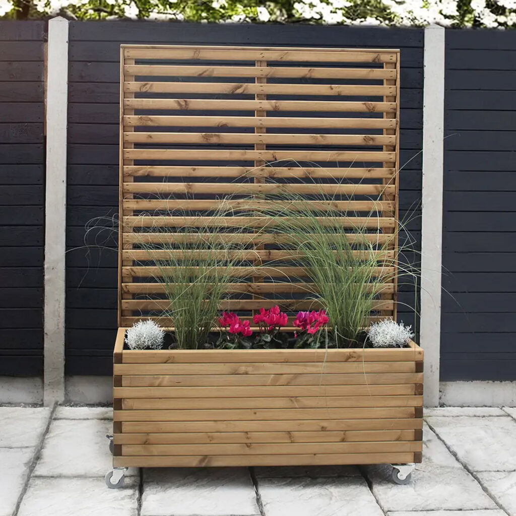 120cm Long Wooden Planter - Buy Turf Essex and Turf Suffolk delivered ...